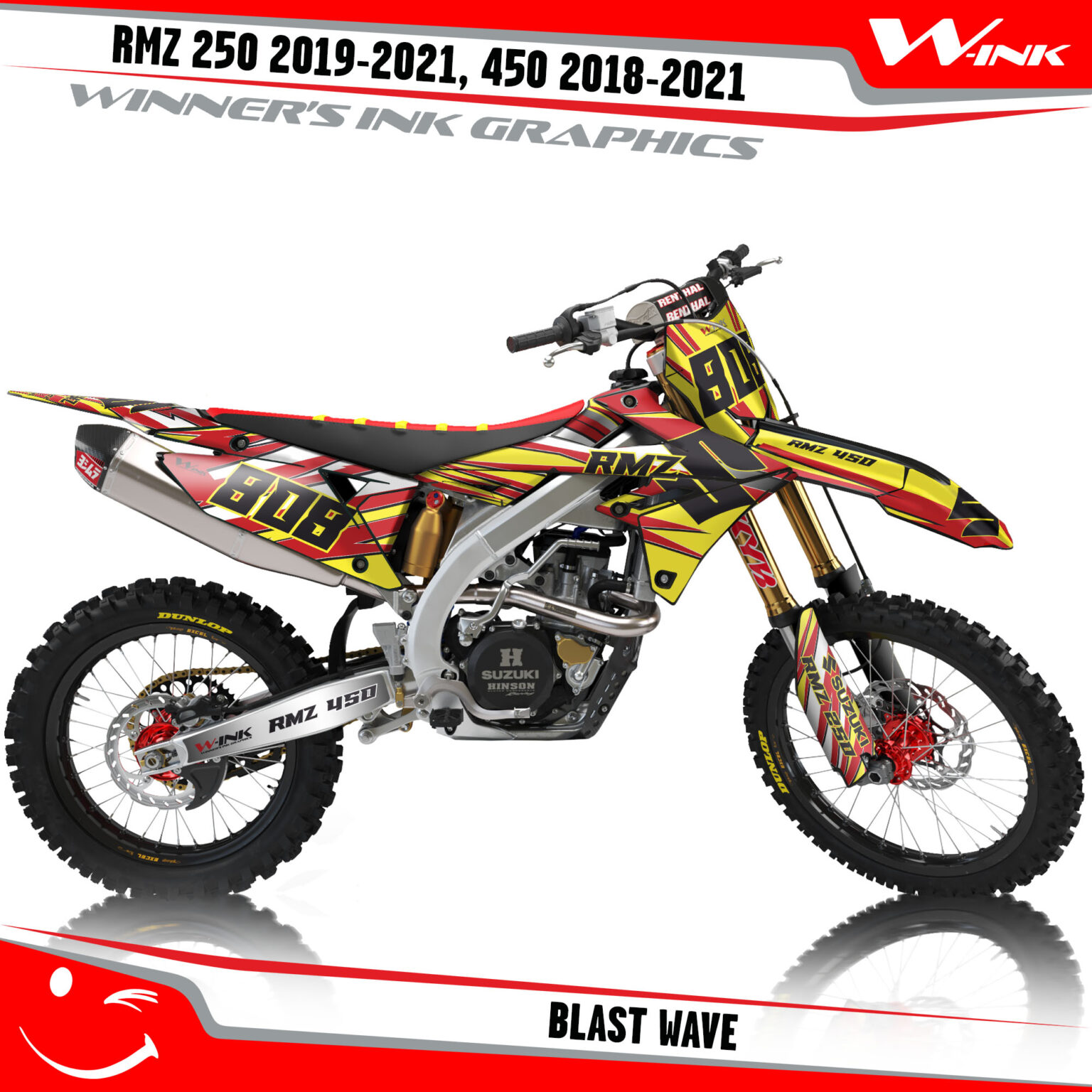 RMZ 250 2019-2022, RMZ 450 2018-2022 – Winner's Ink Graphics