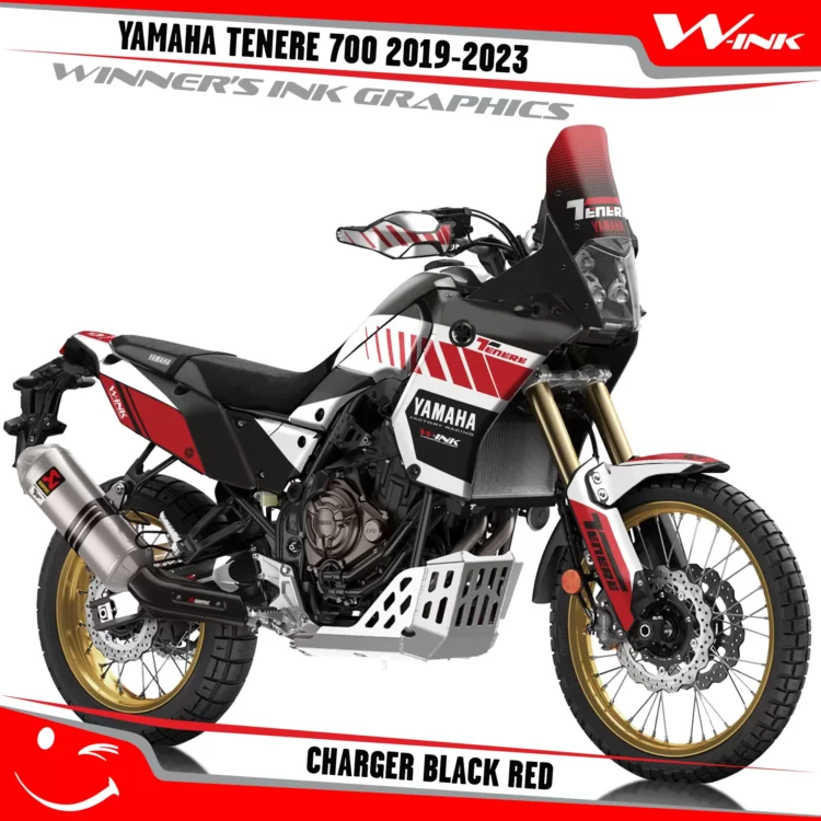 Buy decals Yamaha Tenere 700 2019-2022 Charger Red Black White