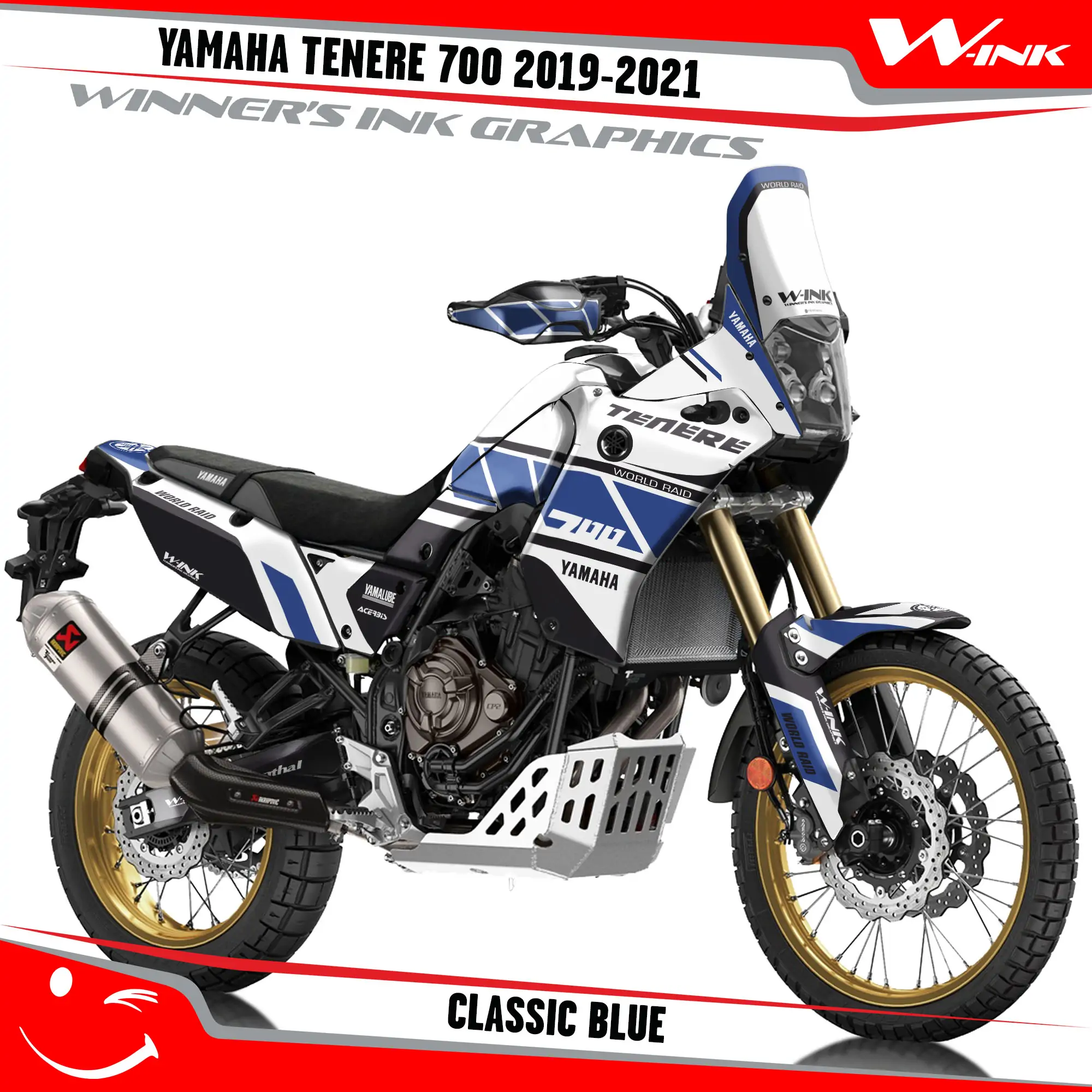 Buy decals Yamaha Tenere 700 2019-2022 Classic Blue