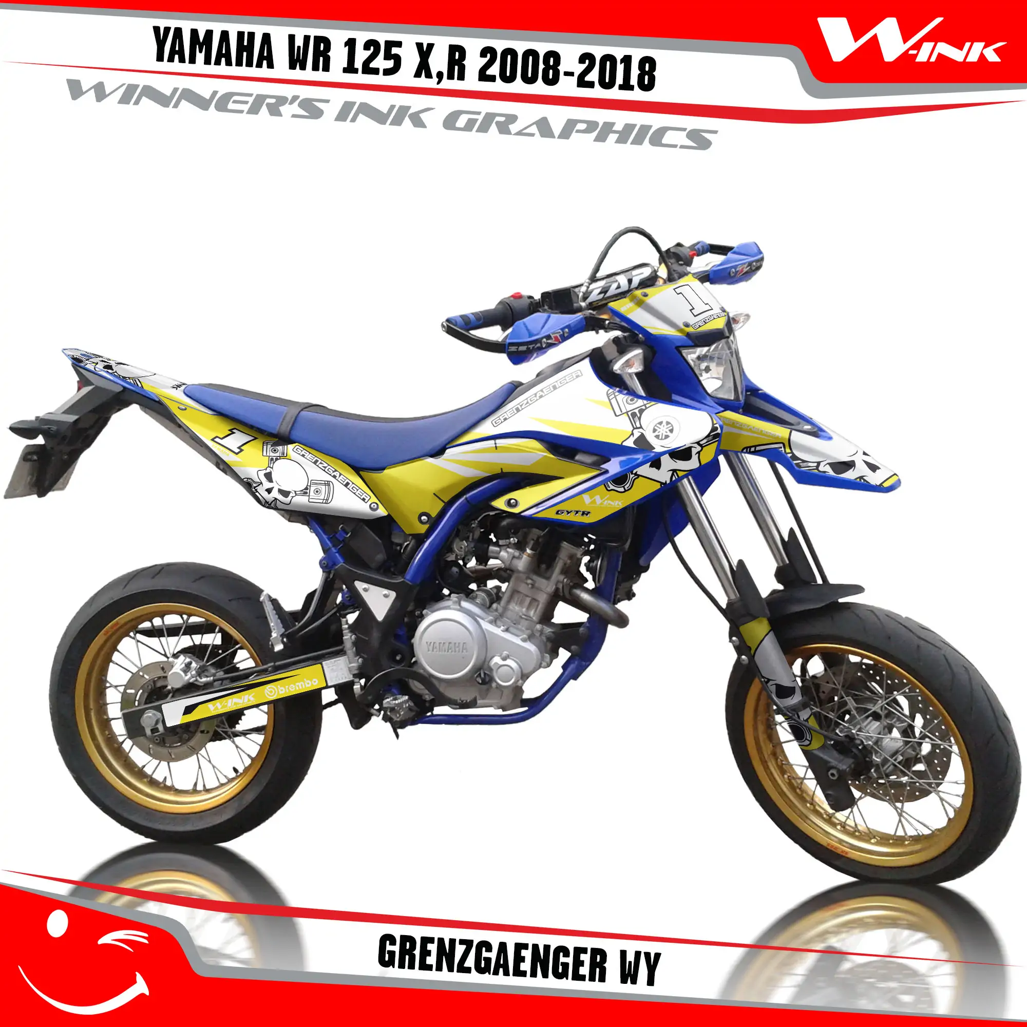 Buy decals Yamaha WR125 X,R 2008-2018 Dodge