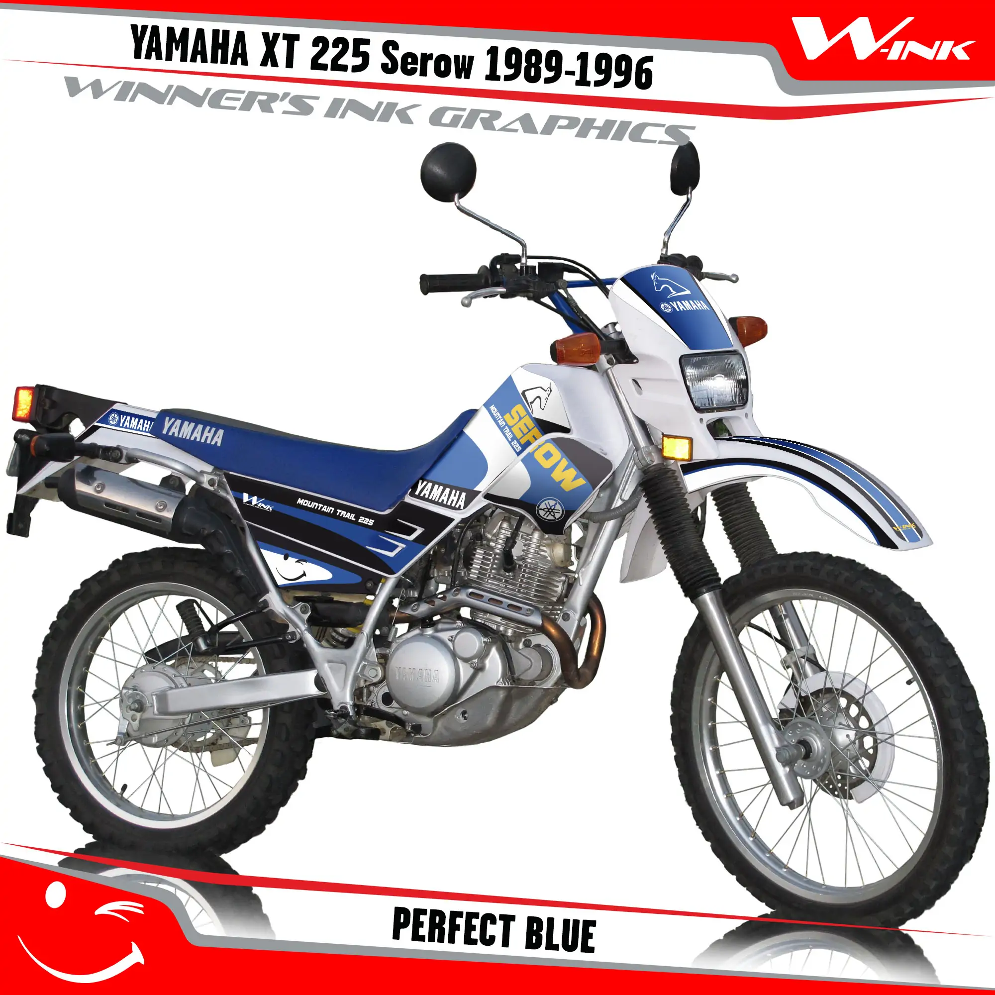 Buy decals Yamaha XT 225 1989-1996 Perfect Blue