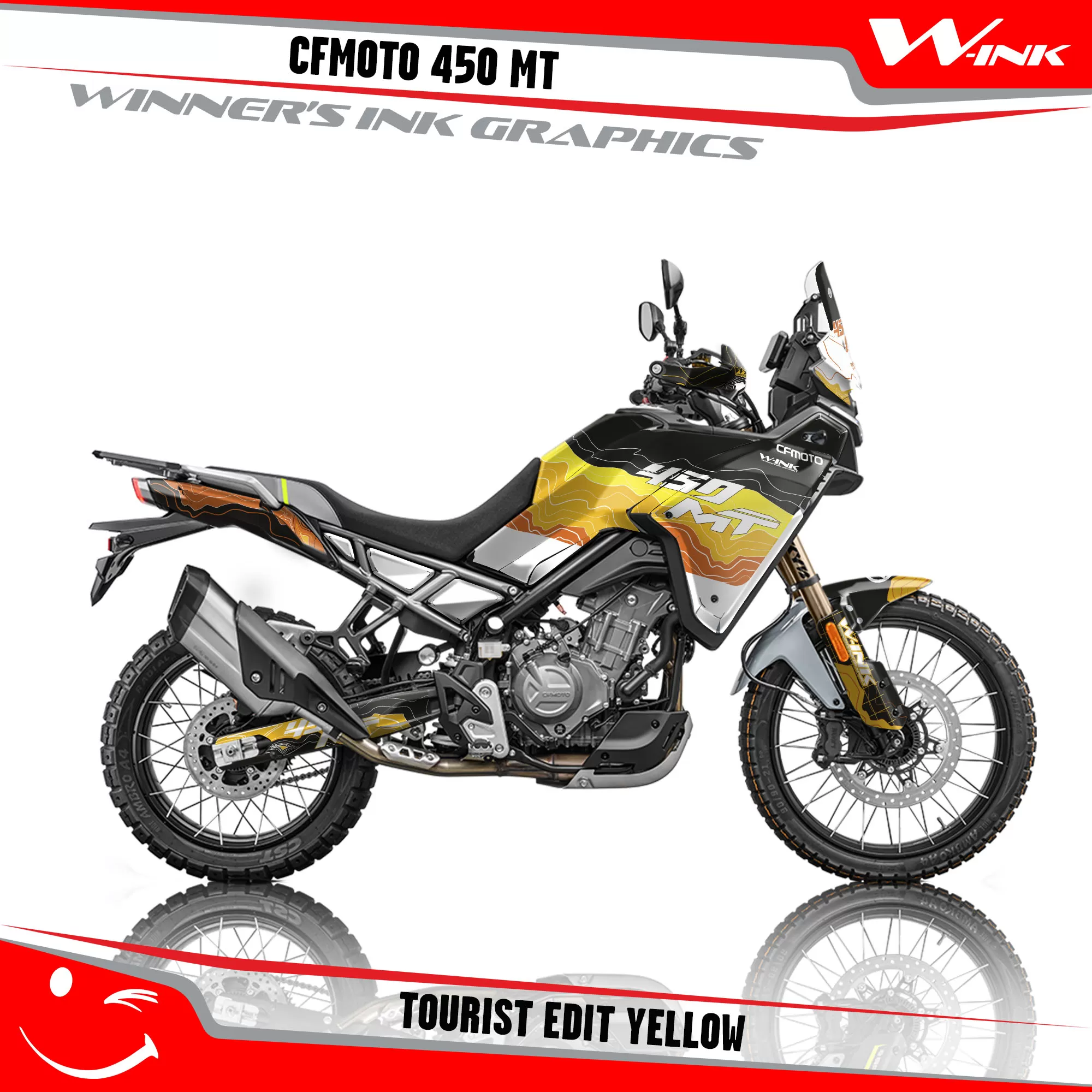 Graphics for CF Moto 450 MT Tourist Edit Black