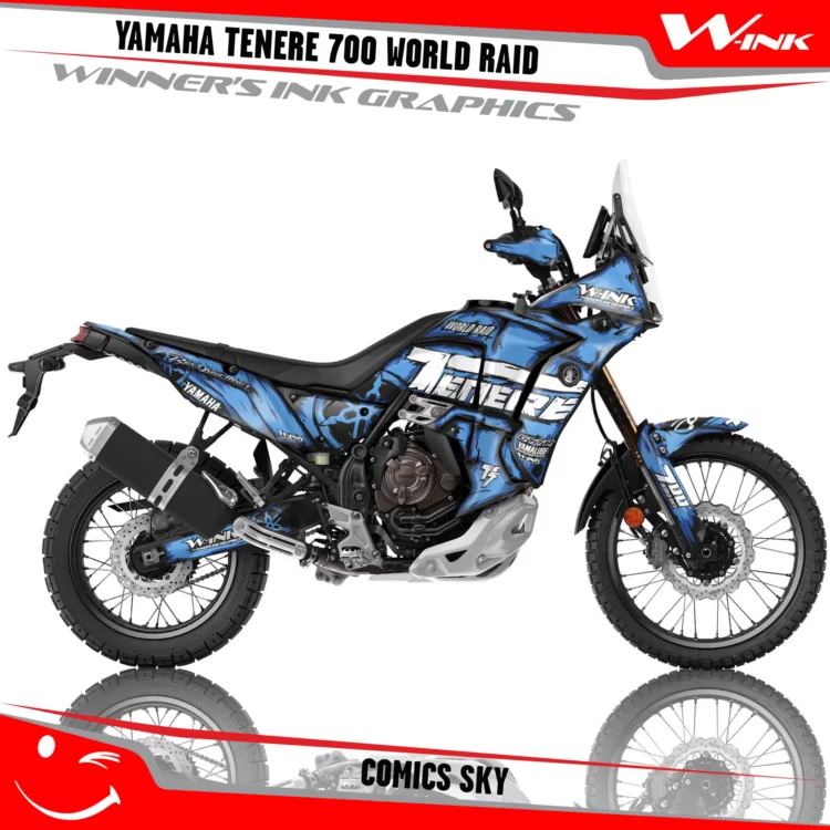 Custom decals for Yamaha Tenere 700 World Raid Comics Full