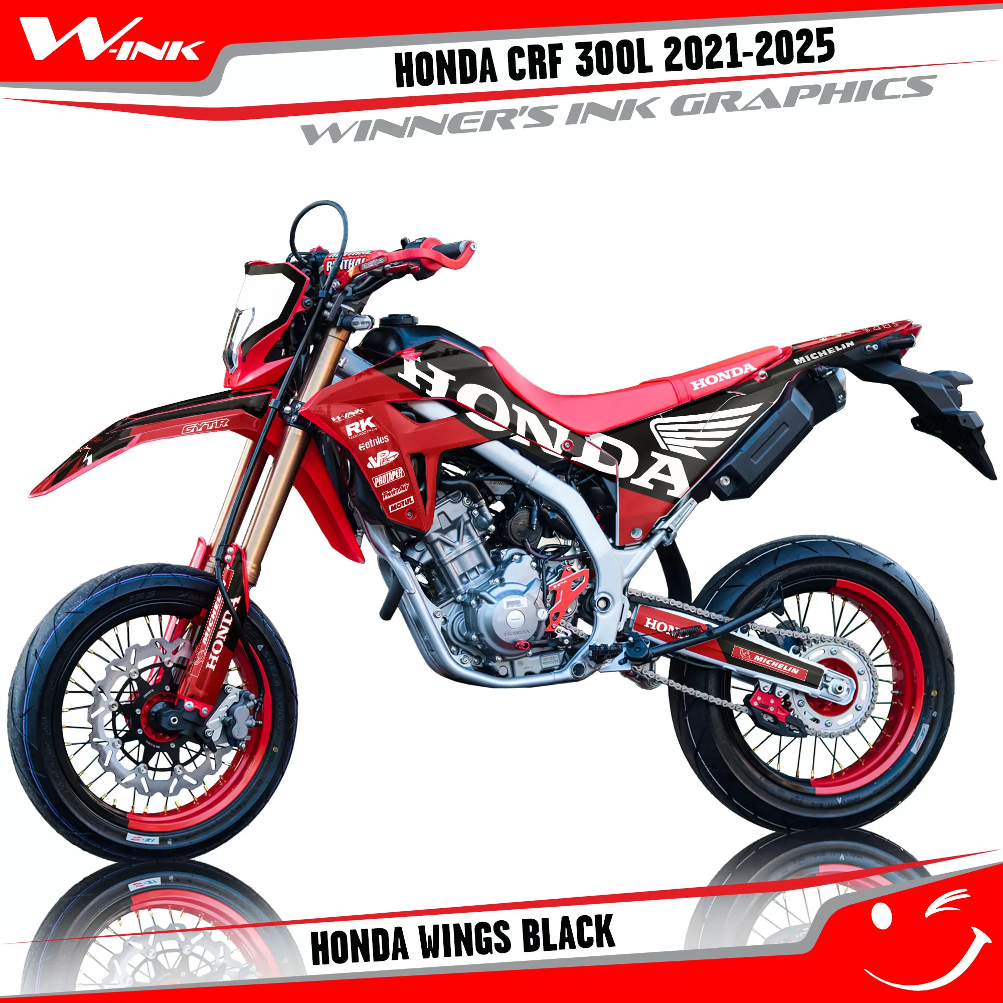 Stickers for Honda CRF 300L 2021-2025 Camouflage